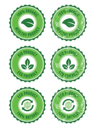 Retro round badges vintage labels set Royalty Free Vector