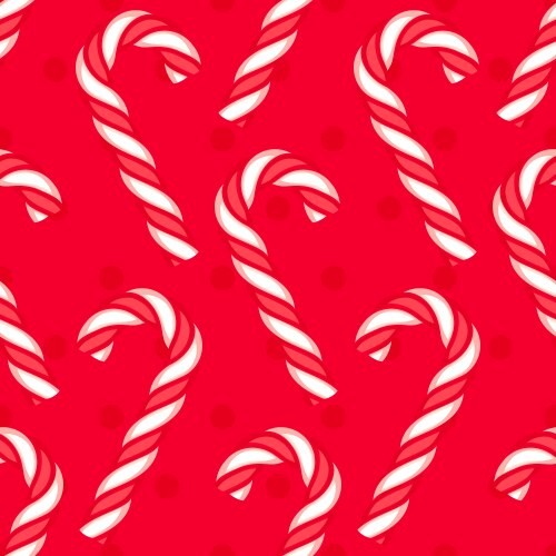 Candy cane seamless pattern Royalty Free Vector Image