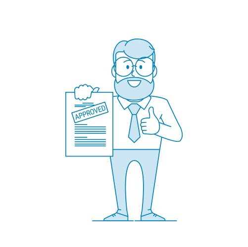 Approved document Royalty Free Vector Image - VectorStock