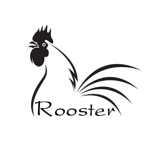 Group of rooster design Royalty Free Vector Image