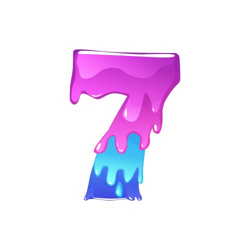 Number 7 Cartoon Vector Images (over 2,800)