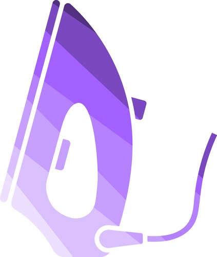 Electric steam iron icon Royalty Free Vector Image