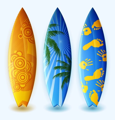 Surfboards Royalty Free Vector Image - VectorStock