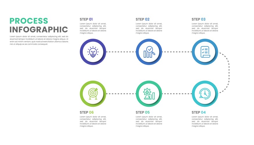6 Process Infographic Vector Images (over 15,000)