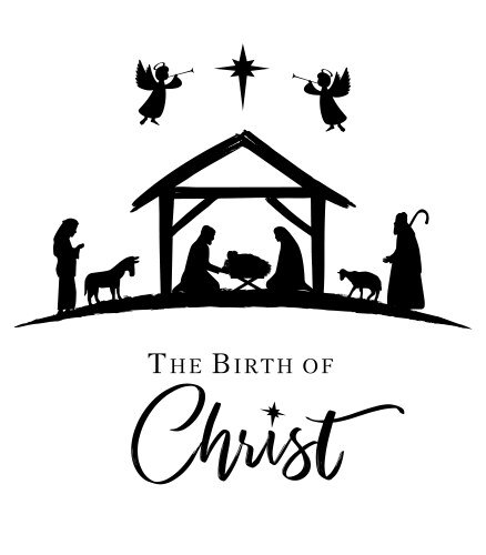Nativity Scene - Bethlehem – Royalty-Free Vector | VectorStock