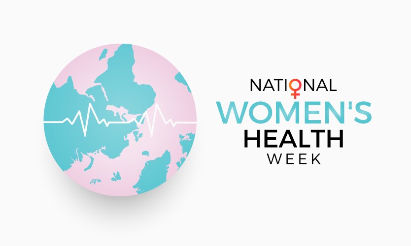 National womens health week awareness Royalty Free Vector