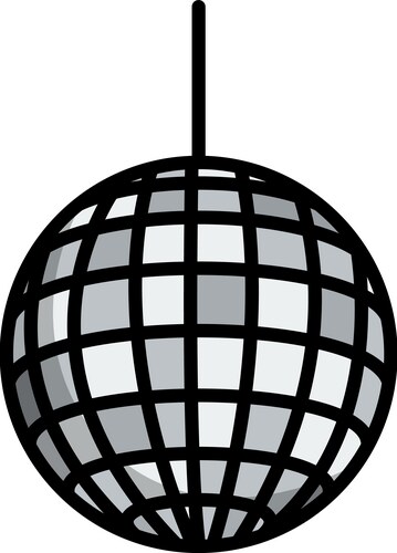 Party disco sphere icon Royalty Free Vector Image