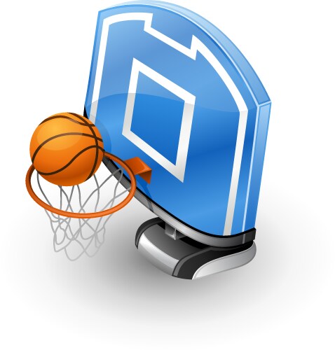 Basketball ring isolated Royalty Free Vector Image