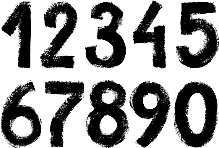 Black and White Numbers Vector Images (over 350,000)