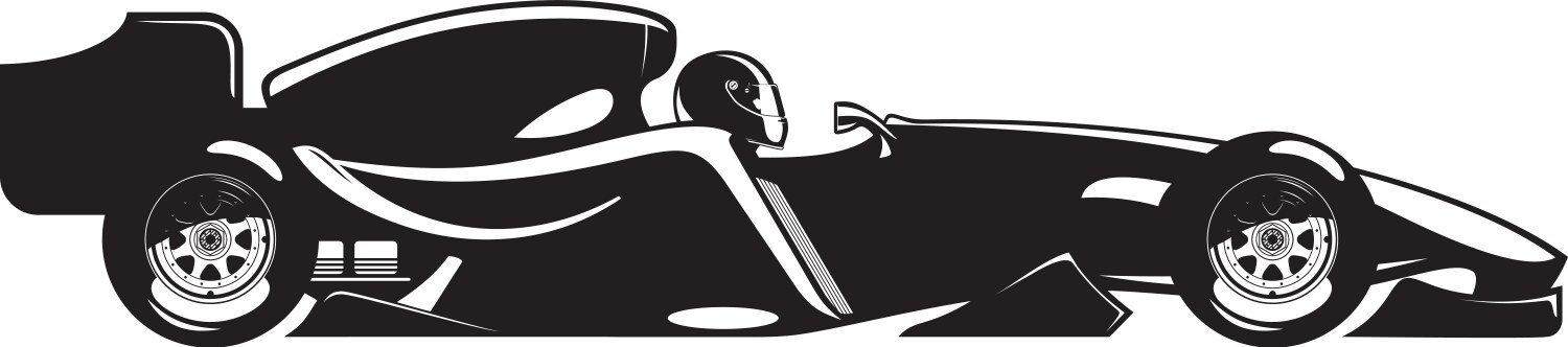 Cartoon smiling formula racing car mascot Vector Image