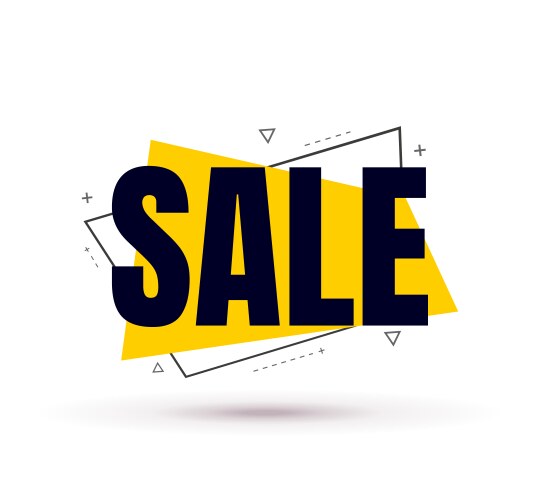 Outlet banner design Royalty Free Vector Image