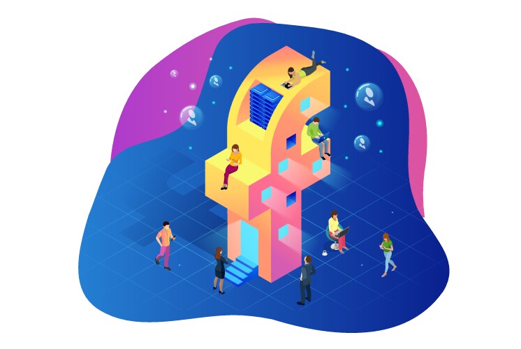 Communication technology social media Royalty Free Vector