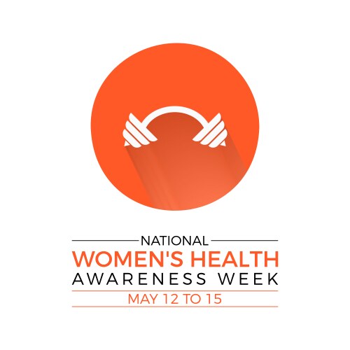 National womens health week awareness Royalty Free Vector