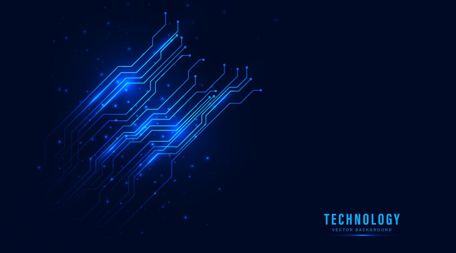 Virtual technology background abstract rectangles Vector Image