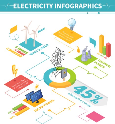 Power and energy icons Royalty Free Vector Image