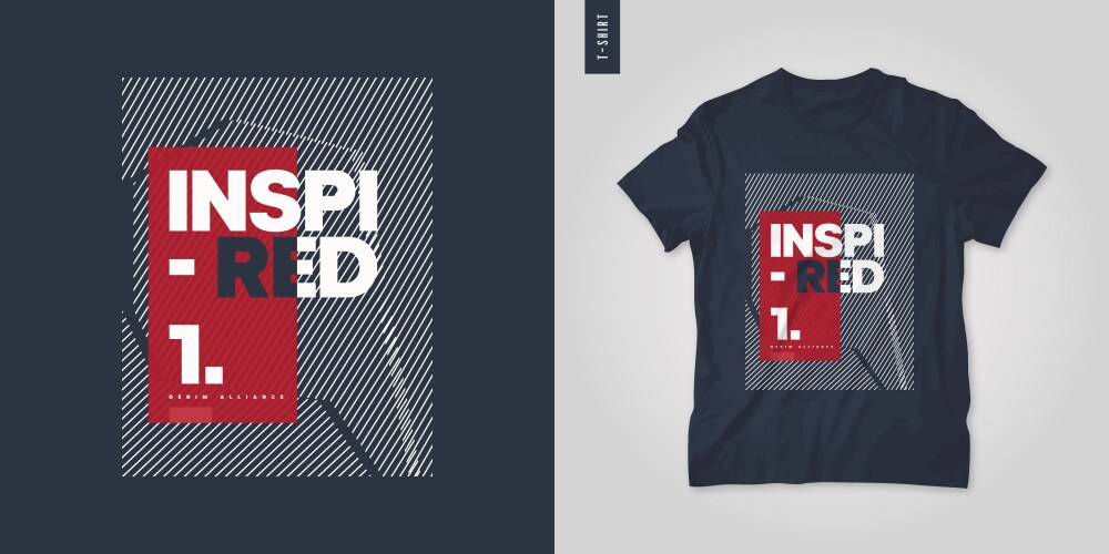 T Shirt Slogan Design Royalty Free Vector Image