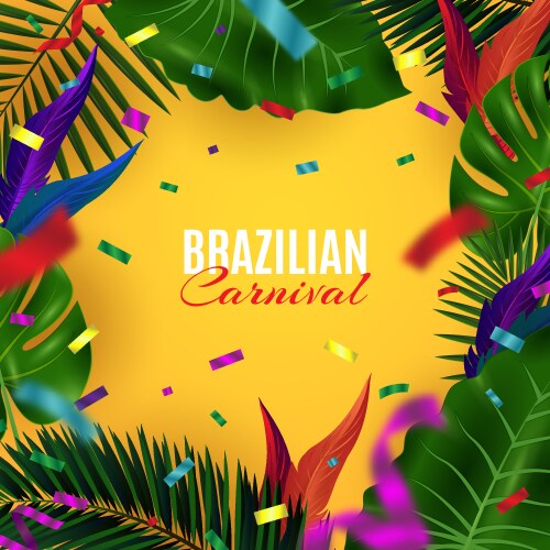 Yellow brazilian dancer background Royalty Free Vector Image