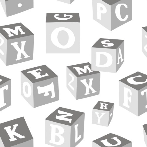 Alphabet russian blocks Royalty Free Vector Image