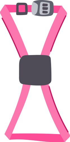 Baggage luggage strap cartoon Royalty Free Vector Image