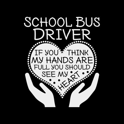 Superhero school bus driver shirt driv Royalty Free Vector