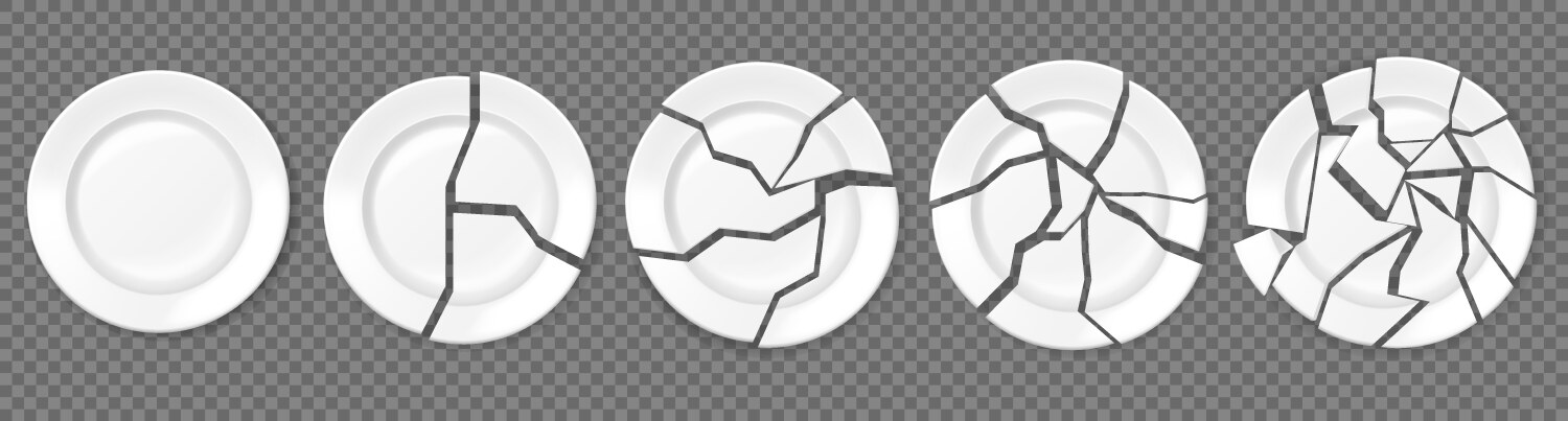 Broken Plate Vector Images (over 1,300)