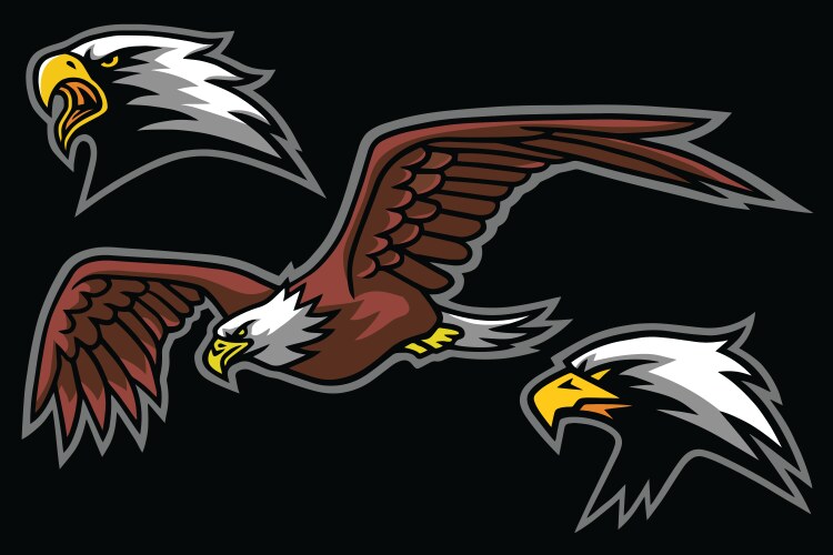 Vintage eagle logo Royalty Free Vector Image - VectorStock