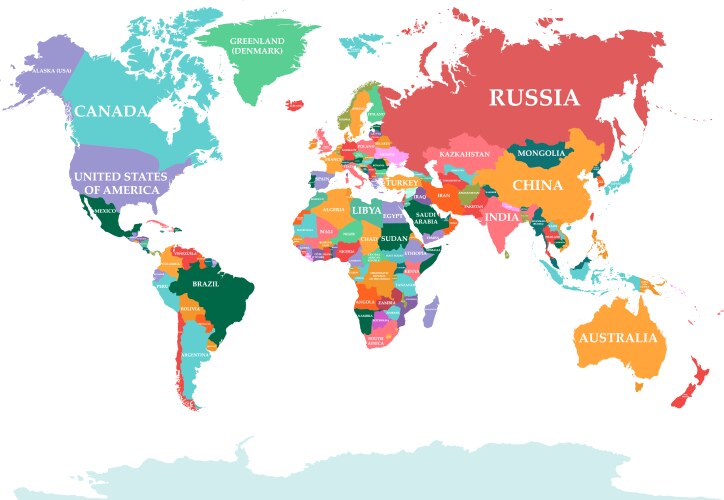 World Map Of Asia And Europe Geography Facts About The World's