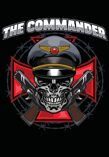 America us army skull usa american soldier with w Vector Image