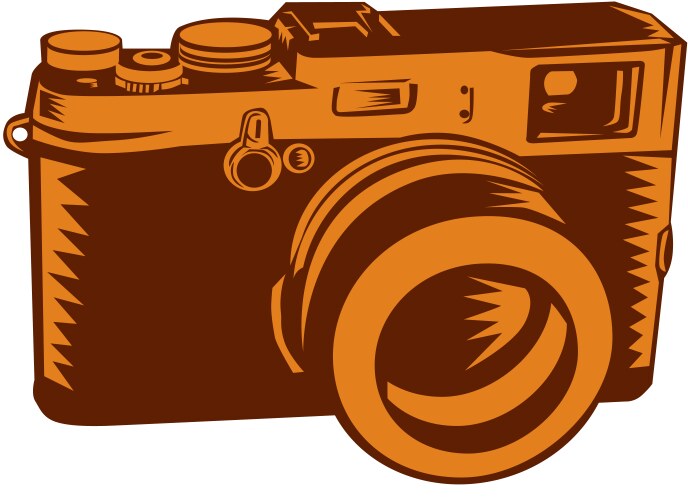 Vintage camera cartoon Royalty Free Vector Image