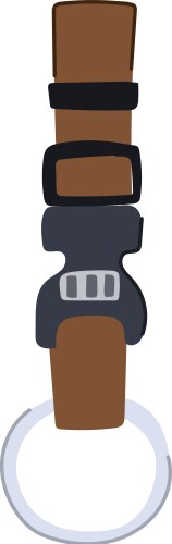 Baggage luggage strap cartoon Royalty Free Vector Image