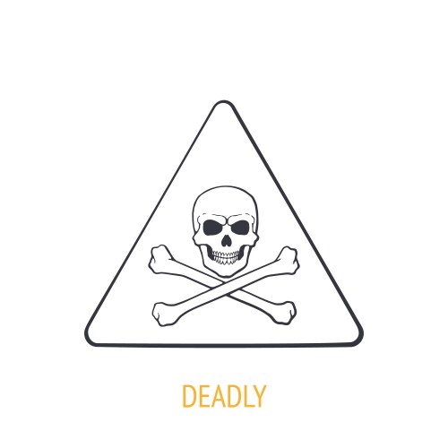 Danger dust hazard sign Royalty Free Vector Image