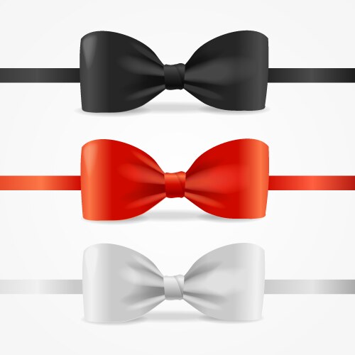 Realistic bow tie Royalty Free Vector Image - VectorStock