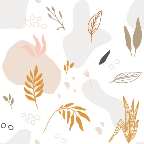 Abstract flower garden seamless pattern Royalty Free Vector