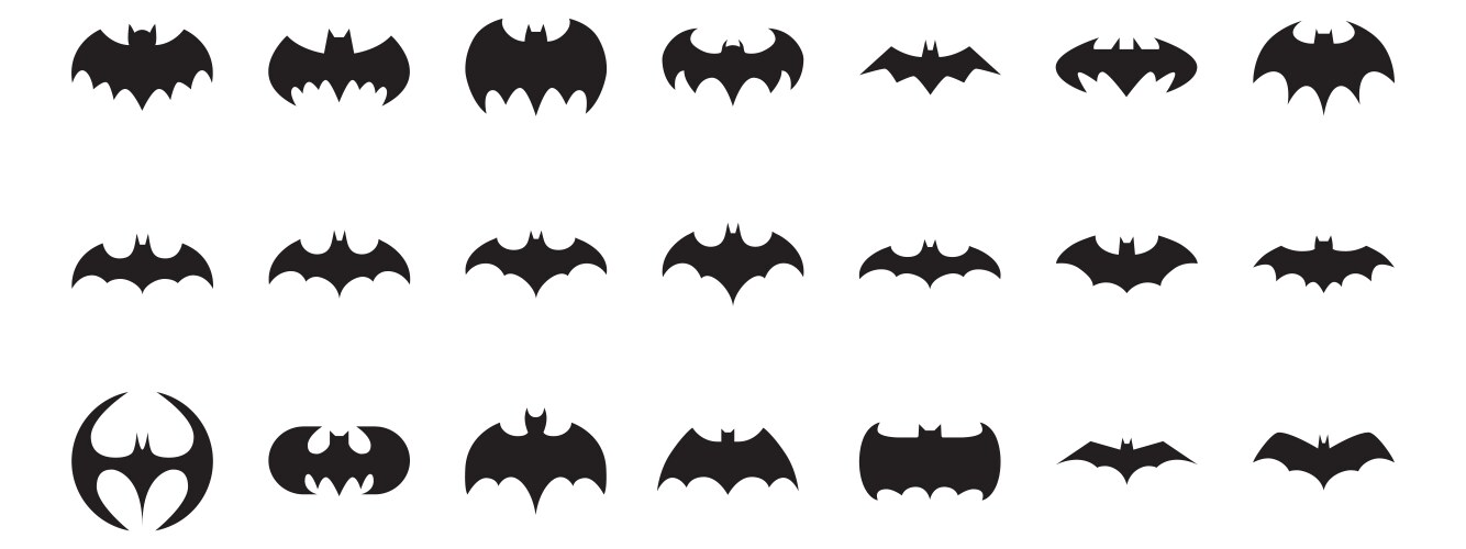 Batman Logo Silhuett Batman Silhouette Stock Illustrations – 620