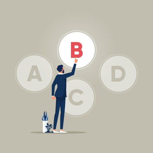 Concept a backup plan Royalty Free Vector Image