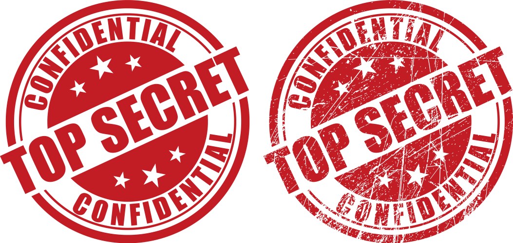 Confidential stamp design Royalty Free Vector Image