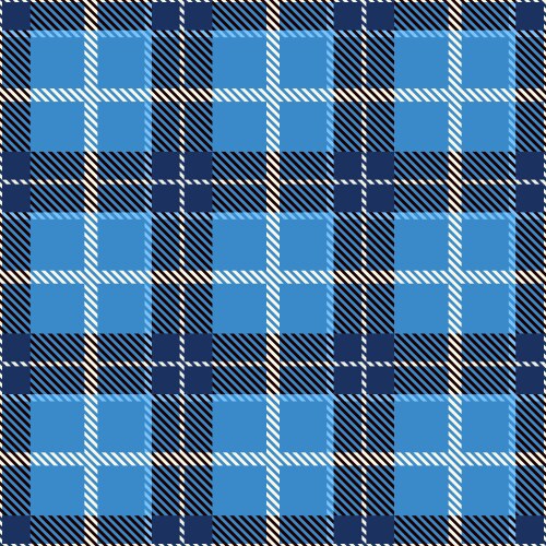 Blue tartan plaid design Royalty Free Vector Image