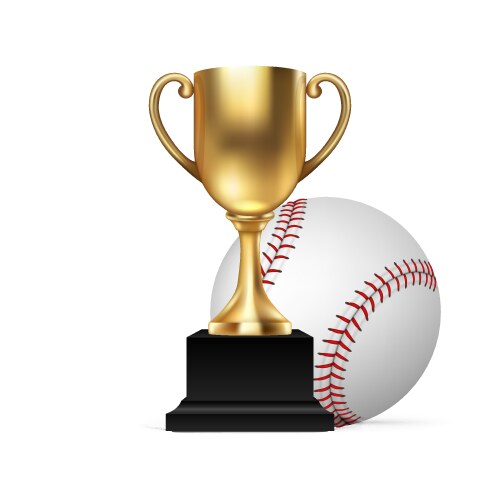 3d realistic blank golden champion cup icon Vector Image 3d realistic blank golden champion cup icon Vector Image