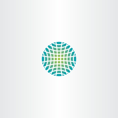 Creative abstract 3d pixel sphere logo design Vector Image