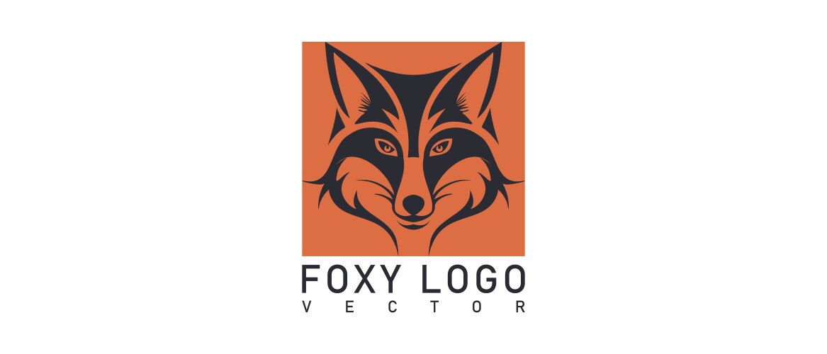 Foxy Logo Foxy Logo Design Template Vector Stock Vector (Royalty Free
