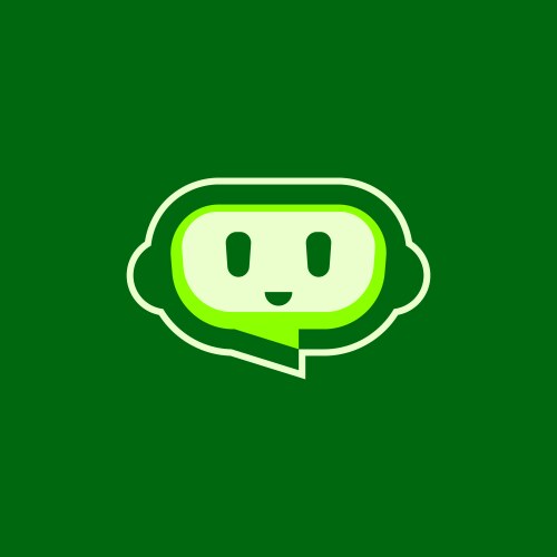 Chat bot logo Royalty Free Vector Image - VectorStock