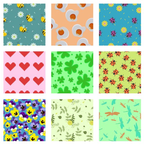Patchwork textile texture seamless clothes pattern
