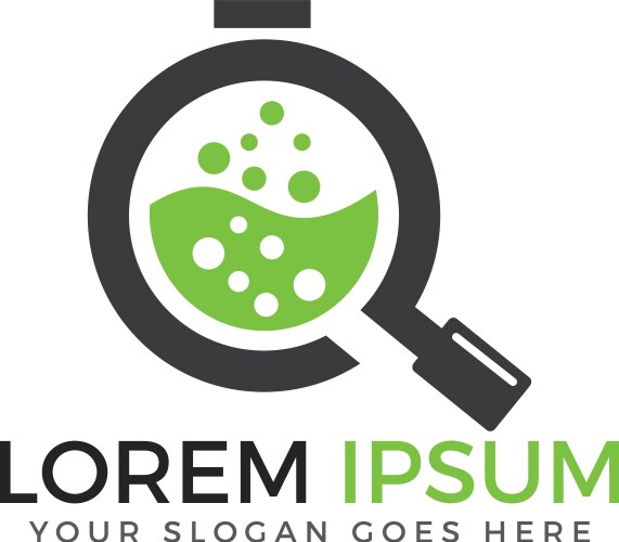 Chemical industry logo Royalty Free Vector Image