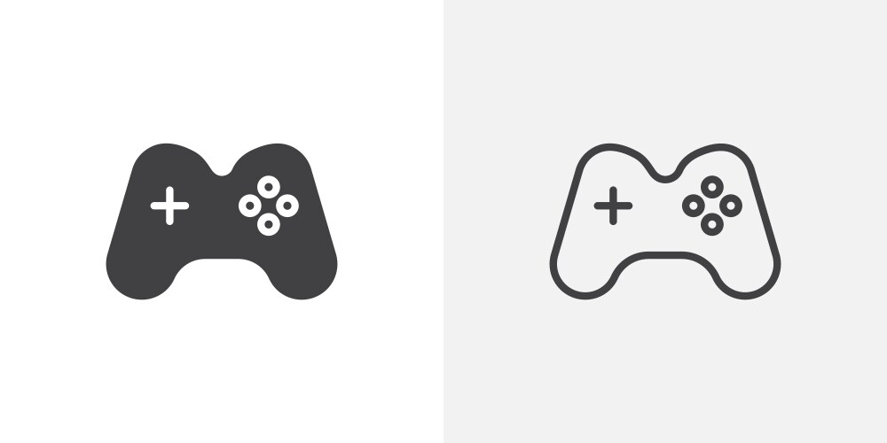 Gamepad icon set Royalty Free Vector Image - VectorStock