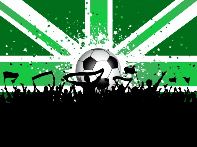 Football crowd Royalty Free Vector Image - VectorStock