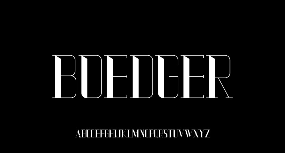 Luxury elegant and glamour font type Royalty Free Vector