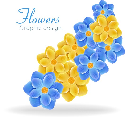 Bright color floral background Royalty Free Vector Image