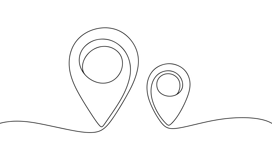 Geolocation road journey Royalty Free Vector Image