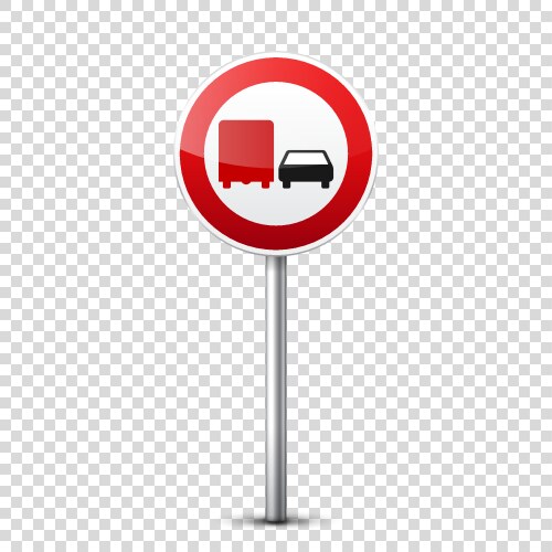 Ramp 35 mph sign isolated on transparent Vector Image