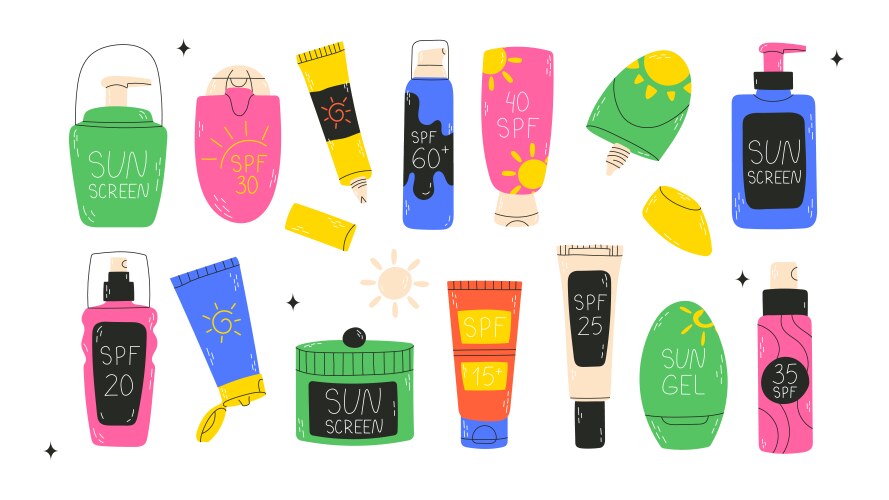 Sunscreen Cartoon Sunblock Vector Images (over 1,100)